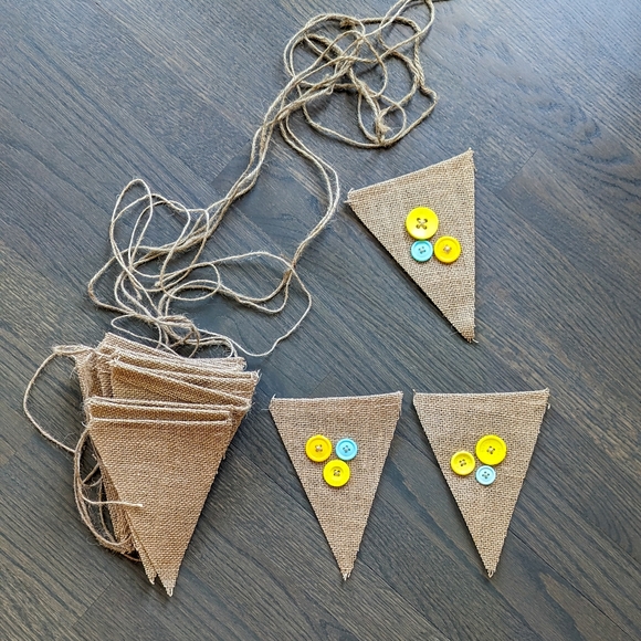 Party Supplies | 26 Flags Burlap Banner Party Decoration | Poshmark